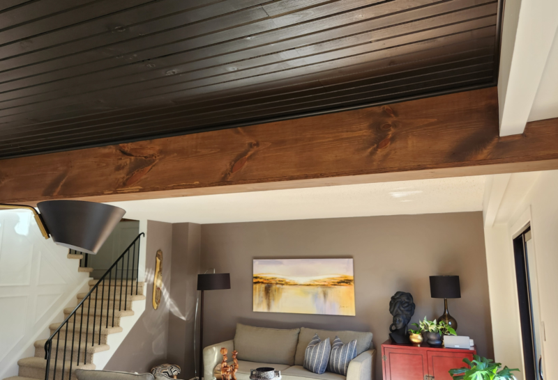 Pine Barn Wood Support Beam Cladding
